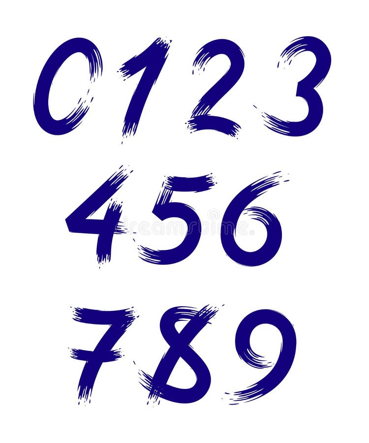 Strokes Numerals Stock Illustrations – 2,669 Strokes Numerals Stock ...
