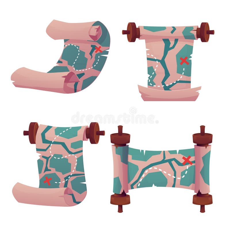 Old Treasure Maps Stock Illustrations – 713 Old Treasure Maps Stock ...