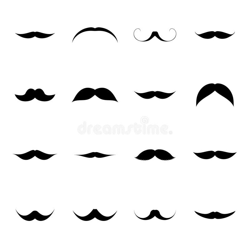 Vintage Mustache Seamless Pattern Stock Vector - Illustration of ...