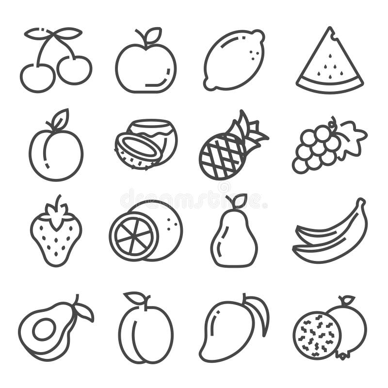 Fruit Outline Stock Illustrations – 135,868 Fruit Outline Stock ...