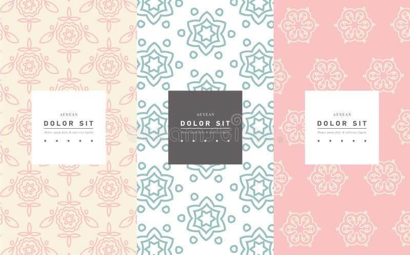 Vector Set of Packaging Design Templates Stock Vector - Illustration of ...