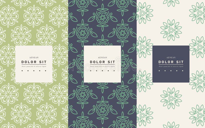 Vector Set of Packaging Design Templates Stock Vector - Illustration of ...