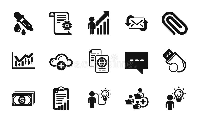 Simple Set of Technical Documentation, Education and Customer Satisfaction Line Icons. for Web ...
