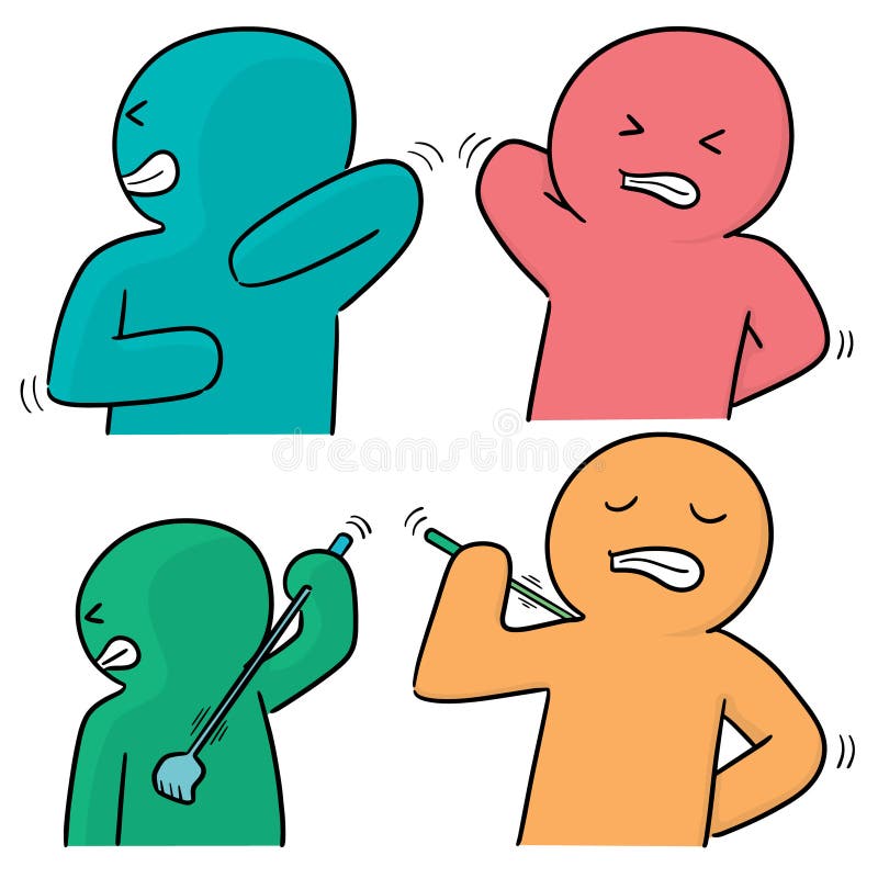 Back Itching Stock Illustrations – 597 Back Itching Stock Illustrations ...