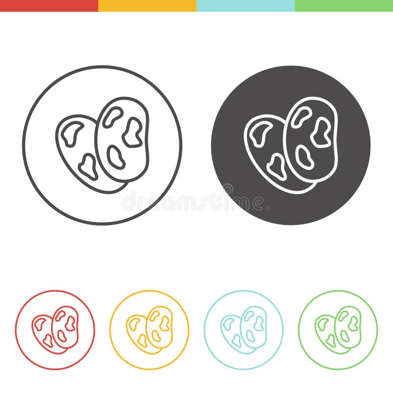 Pinto beans vector icons stock illustration. Illustration of care ...