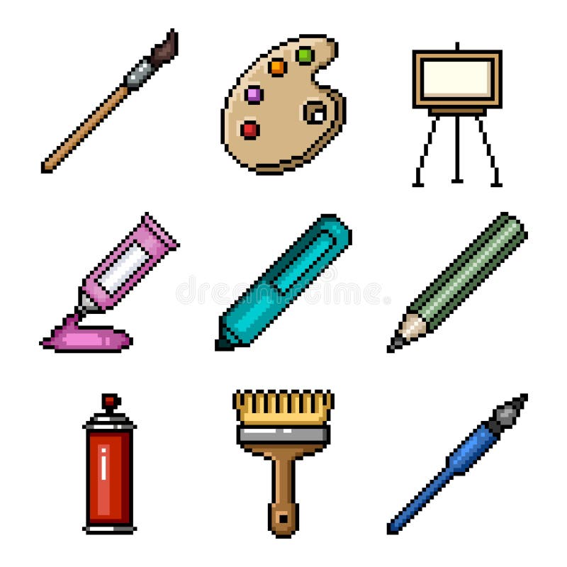 Pixel Art Icon Felt Stock Illustrations – 24 Pixel Art Icon Felt Stock ...