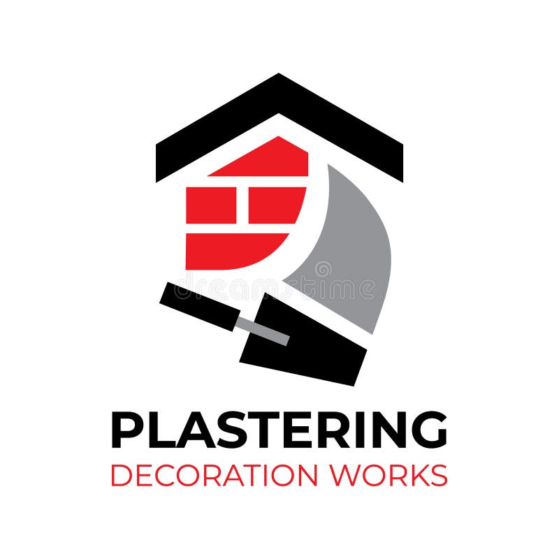 Vector Set of Plastering Finishing Company Logos Stock Vector ...