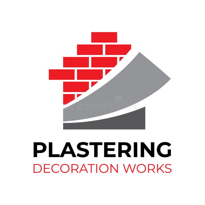 Vector Set of Plastering Finishing Company Logos Stock Vector ...