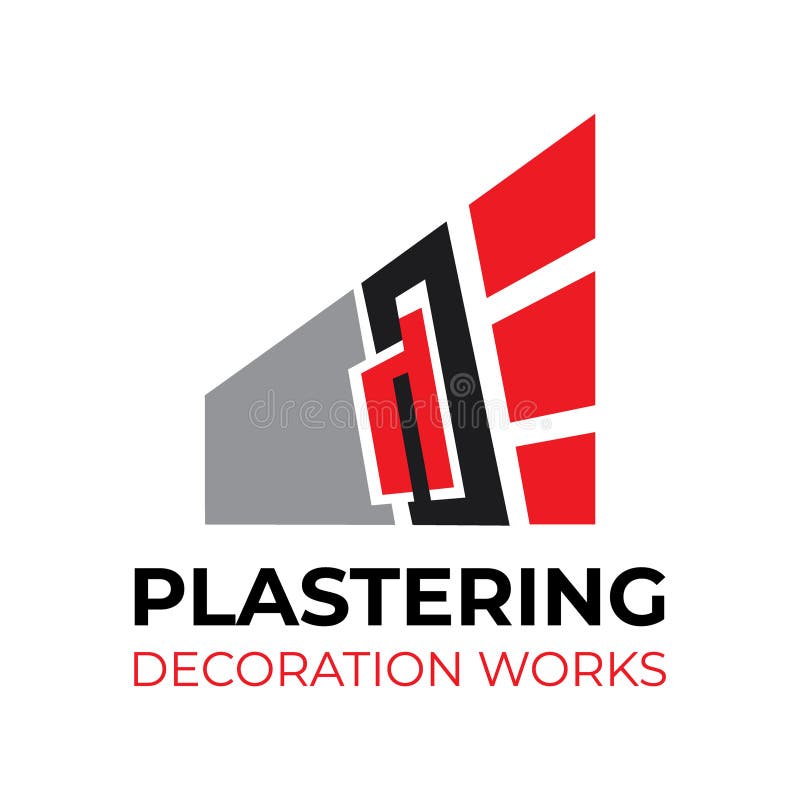 Vector Set of Plastering Finishing Company Logos Stock Vector ...