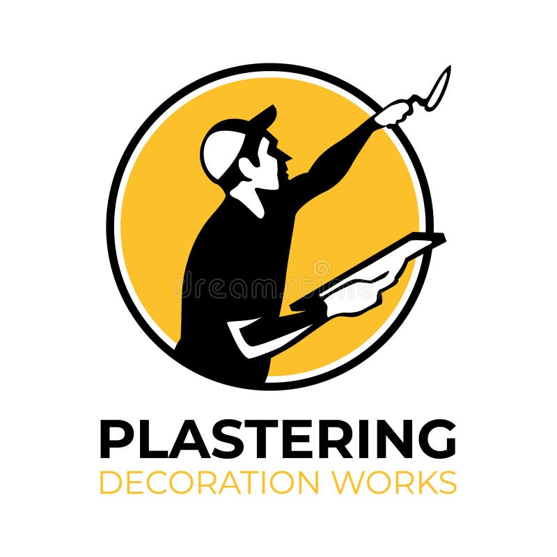 Vector Set of Plastering Finishing Company Logos Stock Vector ...