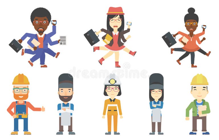 Multiple Professions Stock Illustrations – 99 Multiple Professions ...