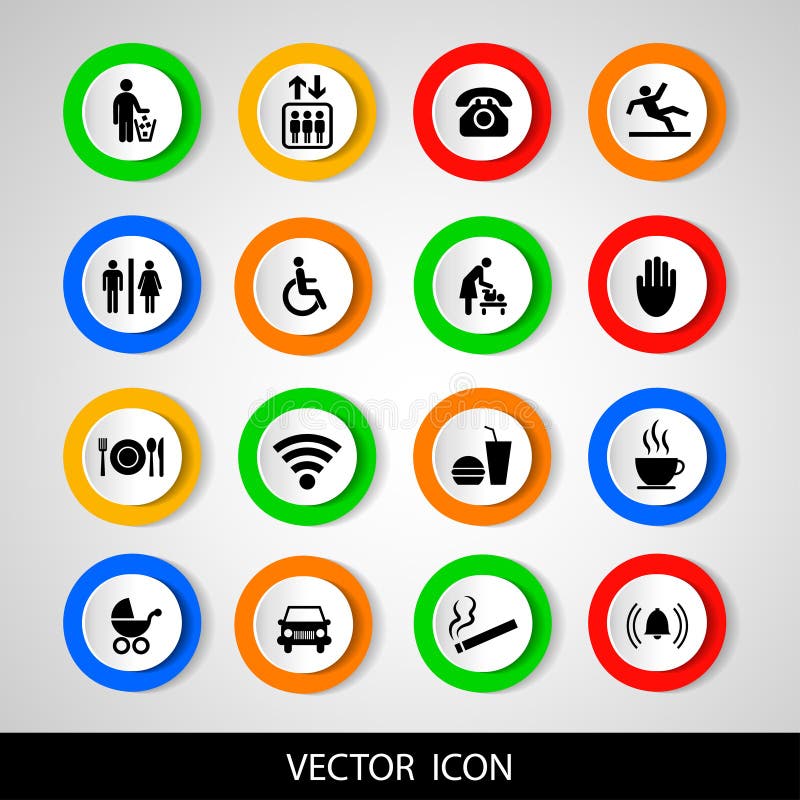 Vector set Public icons stock vector. Illustration of internet - 88637806