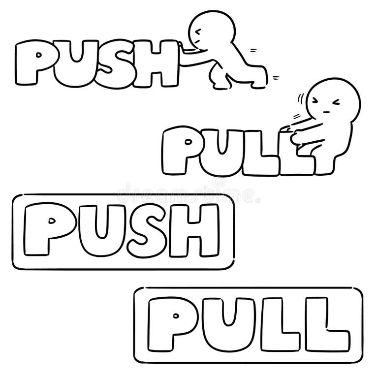 Push Pull Cartoon Stock Illustrations – 716 Push Pull Cartoon Stock ...