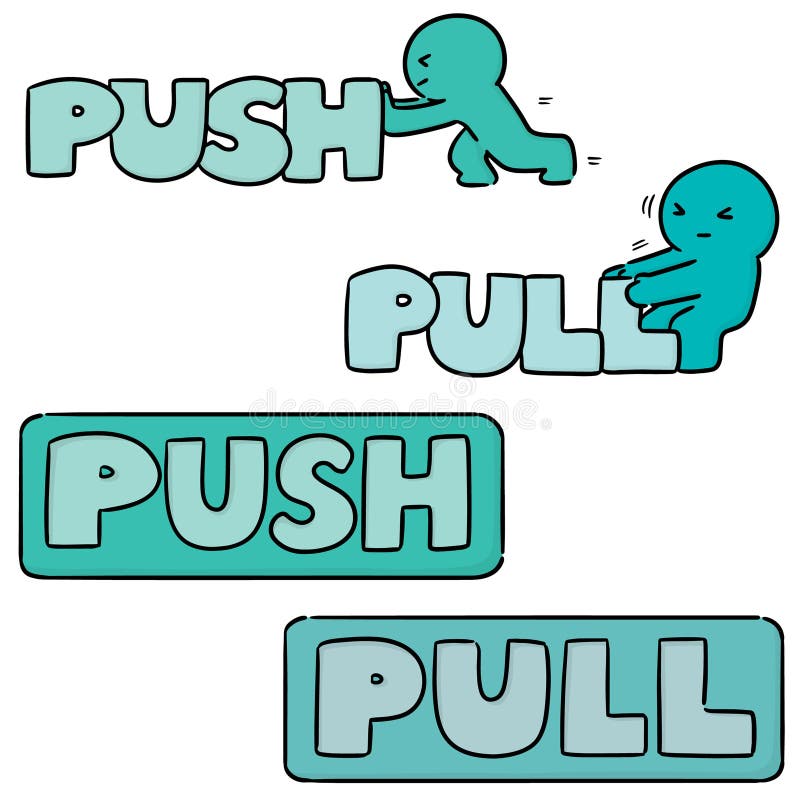 Push Pull Cartoon Stock Illustrations – 709 Push Pull Cartoon Stock ...