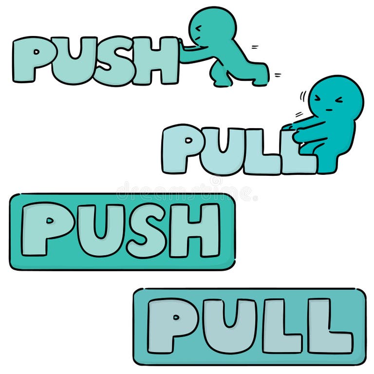 Push Pull Cartoon Stock Illustrations – 716 Push Pull Cartoon Stock ...