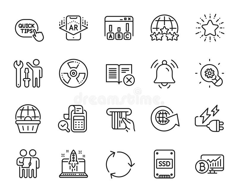 Vector Set of Quick Tips, Star and Survey Line Icons Set. Vector Stock ... Vector Set of Quick Tips, Star and Survey Line Icons Set. Vector Stock ...