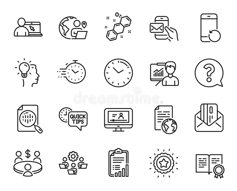 Vector Set of Quick Tips, Winner Star and Timer Line Icons Set. Vector ... Vector Set of Quick Tips, Winner Star and Timer Line Icons Set. Vector ...