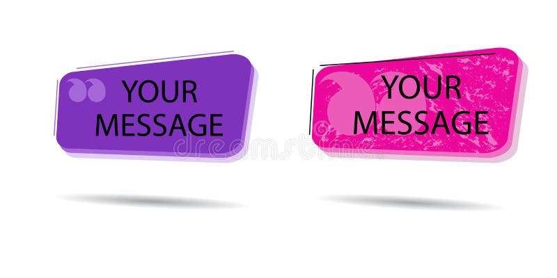 Vector Set Quotation Template in Quotes. Vector Banner with Frame ...