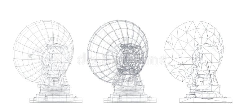 Vector set. Radio antenna stock vector. Illustration of vector - 204775067