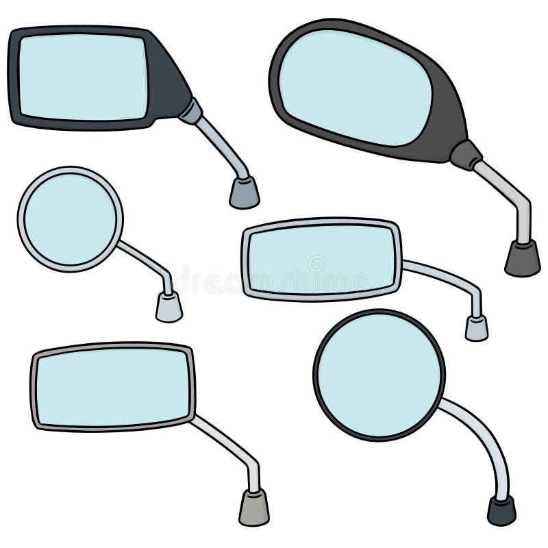 Vector Set of Rear View Mirror Stock Vector - Illustration of ...