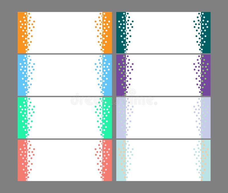 Vector Set of Rectangual Banners Stock Vector - Illustration of ...