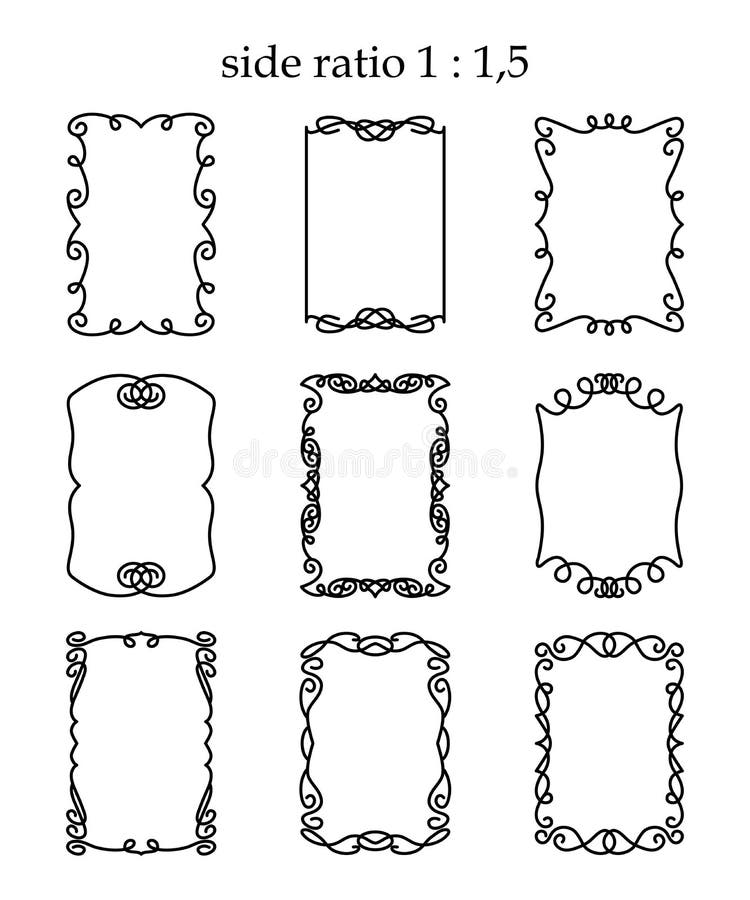 White Frame Vector Shape