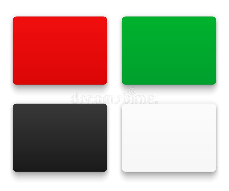 Vector Set of Red, Green, Black, and White Rectangular Backgrounds ...