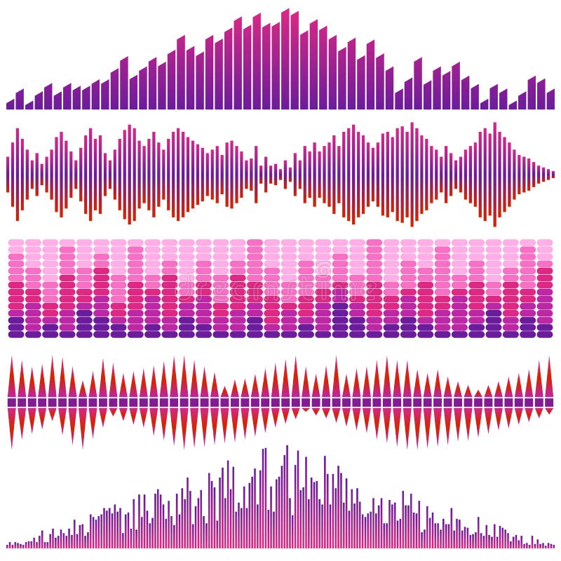 Red Music Sound Waves