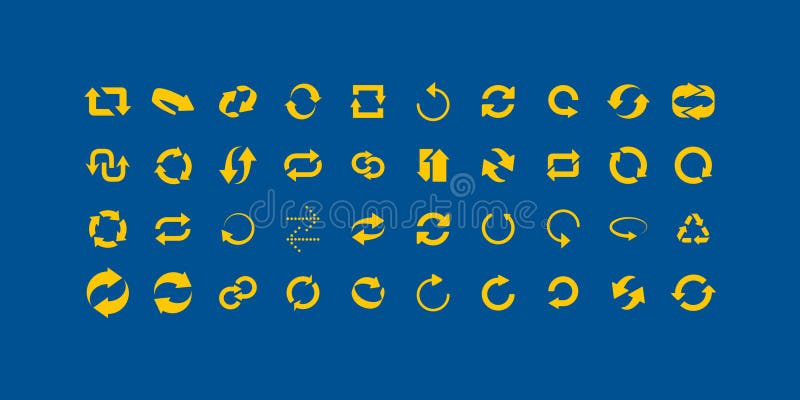 Refresh Icon. Reload Icon Set Vector Stock Vector - Illustration of ...