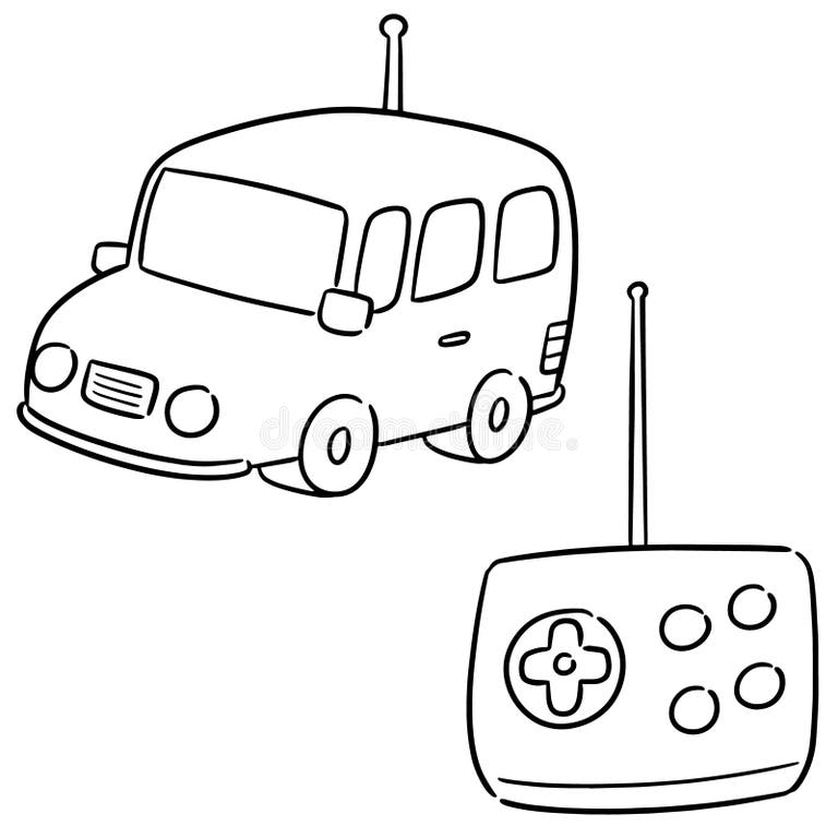 Controller Remote Line Art Vector Illustration Clip Stock Illustrations ...