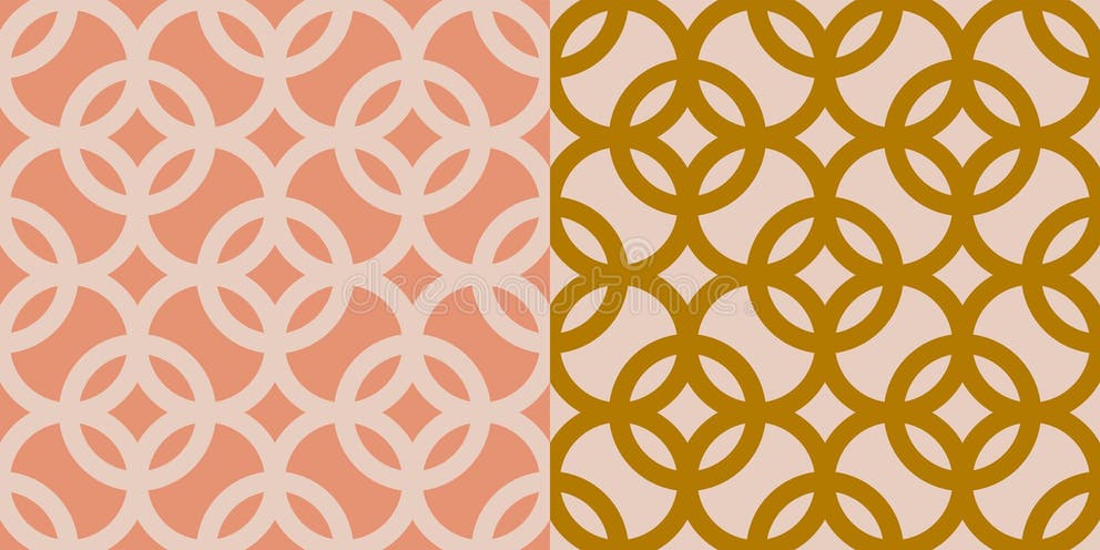 Vector Set Retro Simple Geometric Seamless Patterns in Retro Style ...