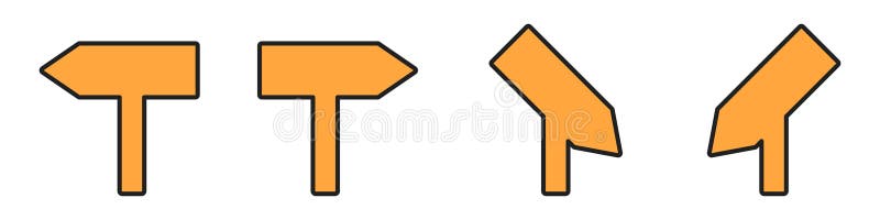 Vector Set of Road Signs. Arrows Pointers Vector. Set of Vector Arrows ...