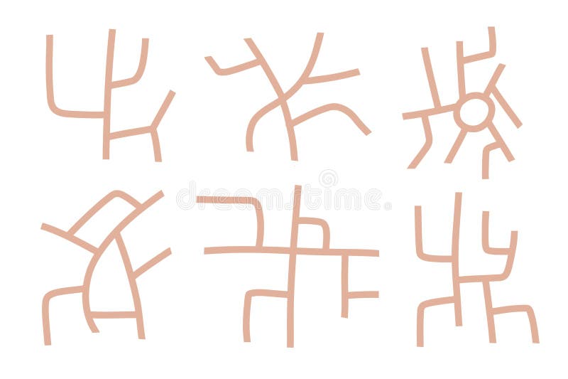 Vector Set of Roads. Collection of Isolated Road Maps Stock Vector ...