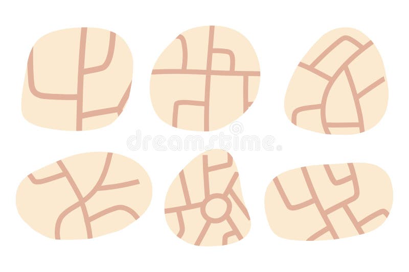 Vector Set of Roads. Collection of Isolated Road Maps Stock Vector ...