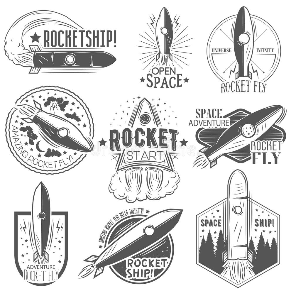 Rocketship Logo Stock Illustrations – 970 Rocketship Logo Stock ...