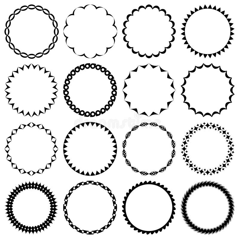 Simple Geometric Round Patterns Stock Illustrations – 5,427 Simple ...