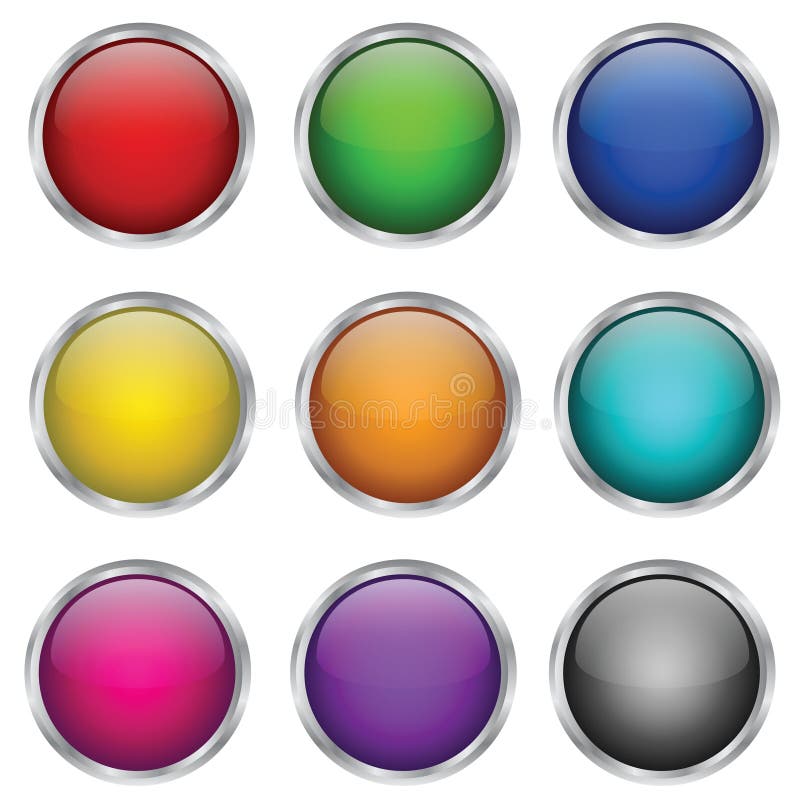 Vector Set of Glass Buttons Stock Vector - Illustration of squares ... Vector Set of Glass Buttons Stock Vector - Illustration of squares ...