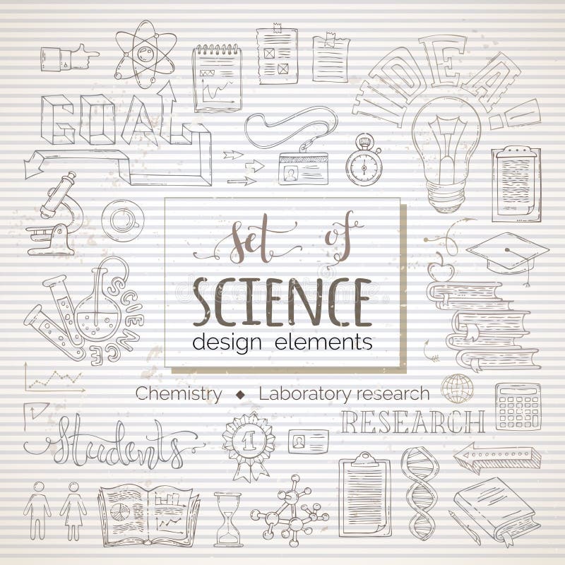 Vector Set of Science Design Elements and Icons. Stock Vector ...