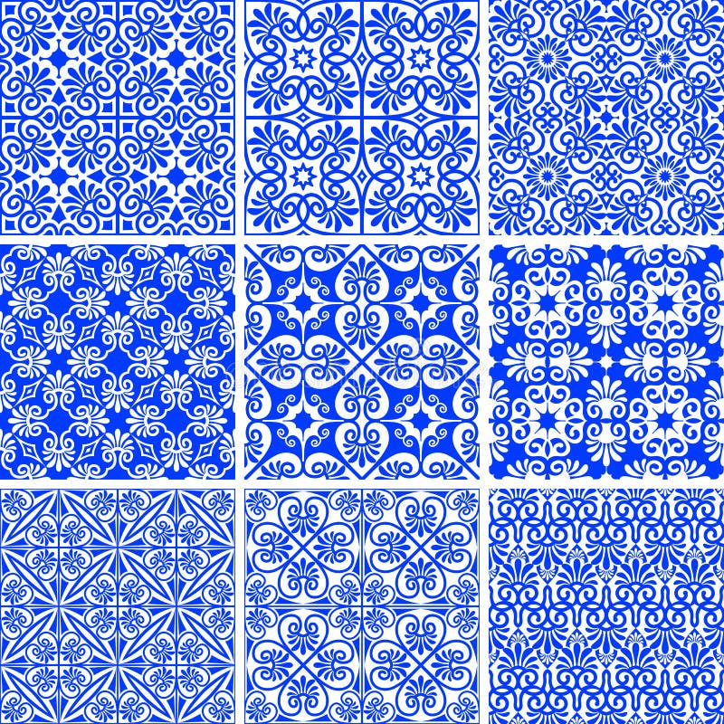 Ancient Greek Ornament Set For Design Stock Vector - Illustration of ...