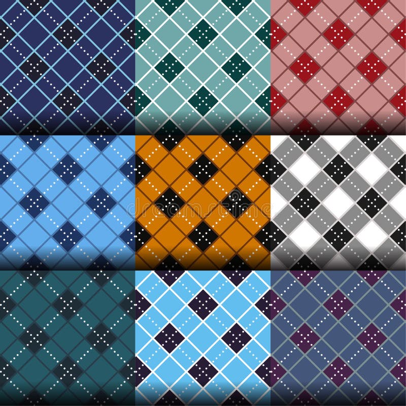 Checked Patterns stock vector. Illustration of graphic - 25295833