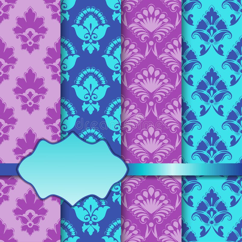 Vector Set of Seamless with Lace Pattern. Stock Vector - Illustration ...