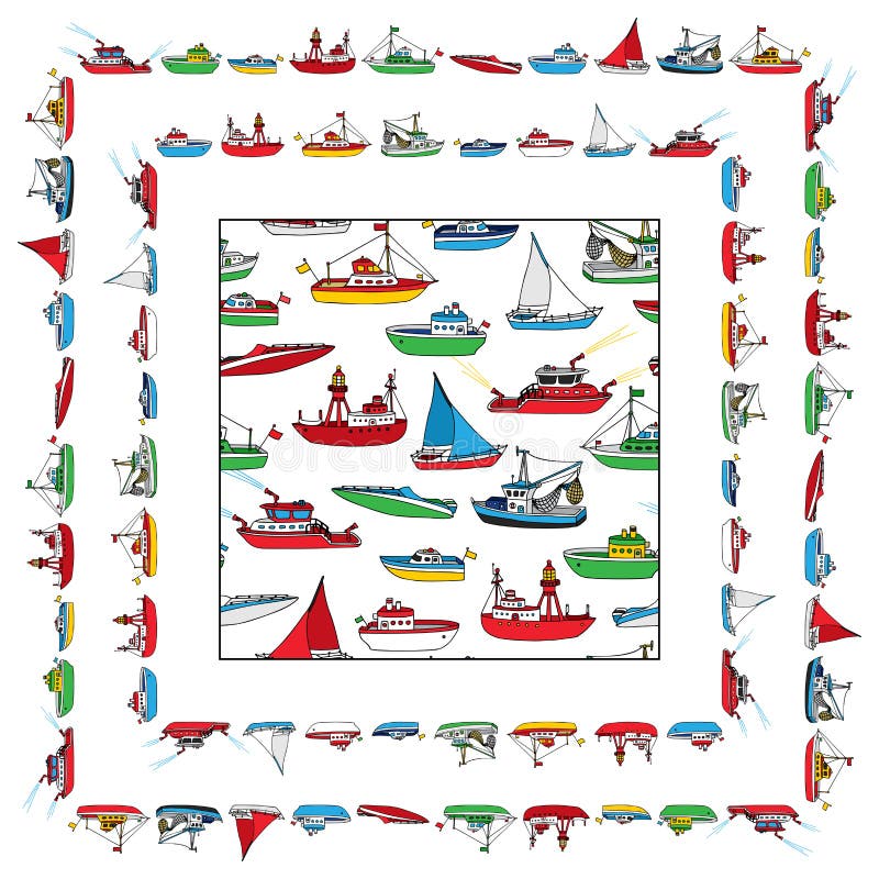 Boats Pattern Stock Illustrations – 1,989 Boats Pattern Stock ...
