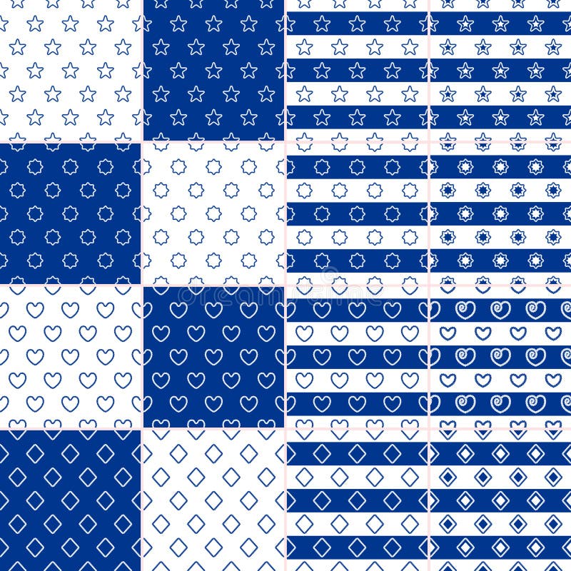 Vector Set of Seamless Nautical Patterns with Twisted Rope Elements 1 ... Vector Set of Seamless Nautical Patterns with Twisted Rope Elements 1 ...