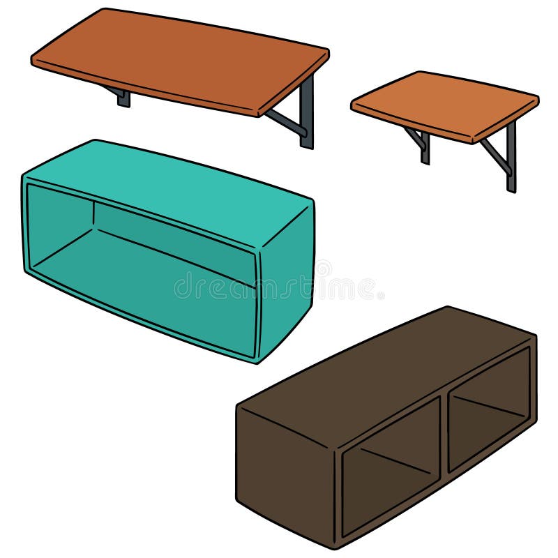 Vector set of shelves stock vector. Illustration of bookshelf - 118232075