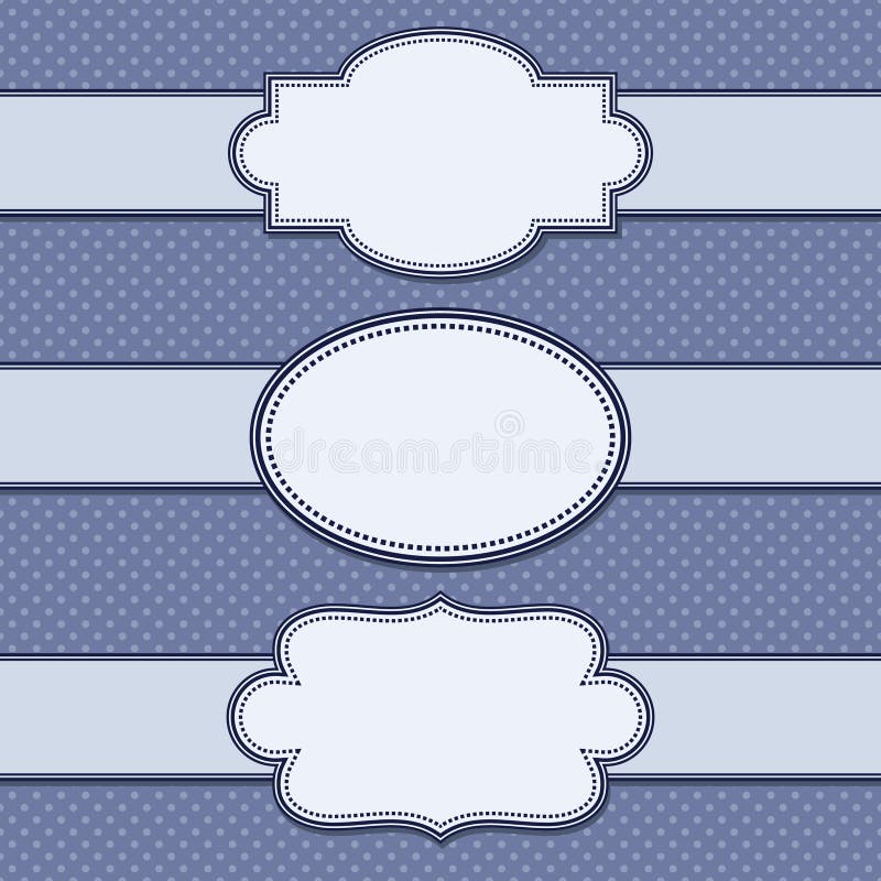 Vector Set Simple Texture and Vintage Ribbons Stock Vector ...