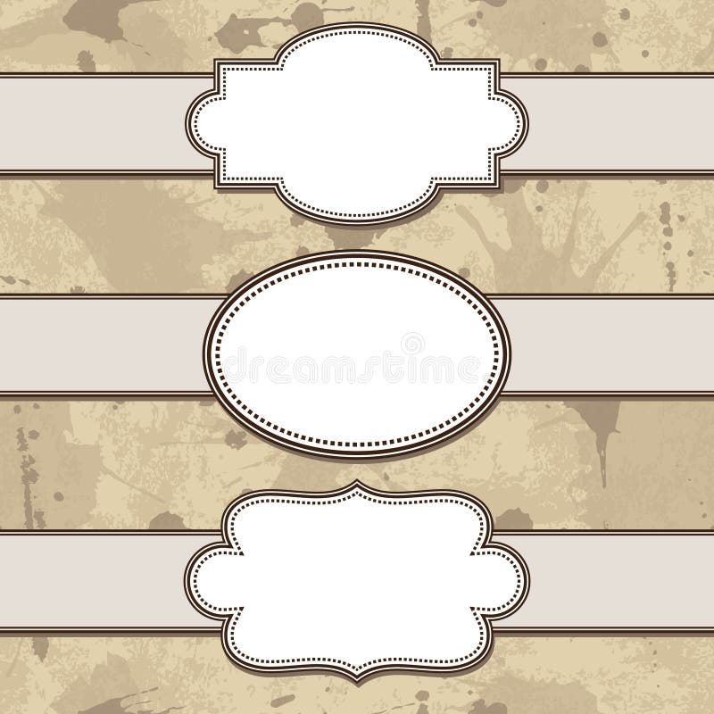 Vector Set Simple Texture and Vintage Ribbons.Vector Illustration Stock ...