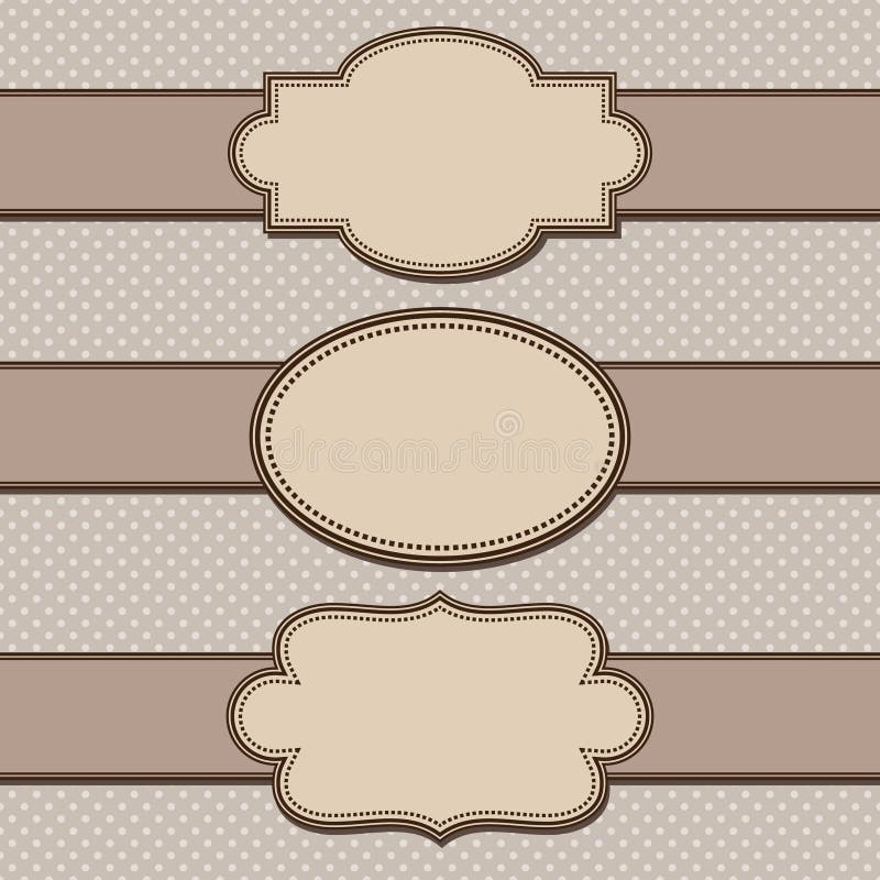 Vector Set Simple Texture and Vintage Ribbons.Vector Illustration ...