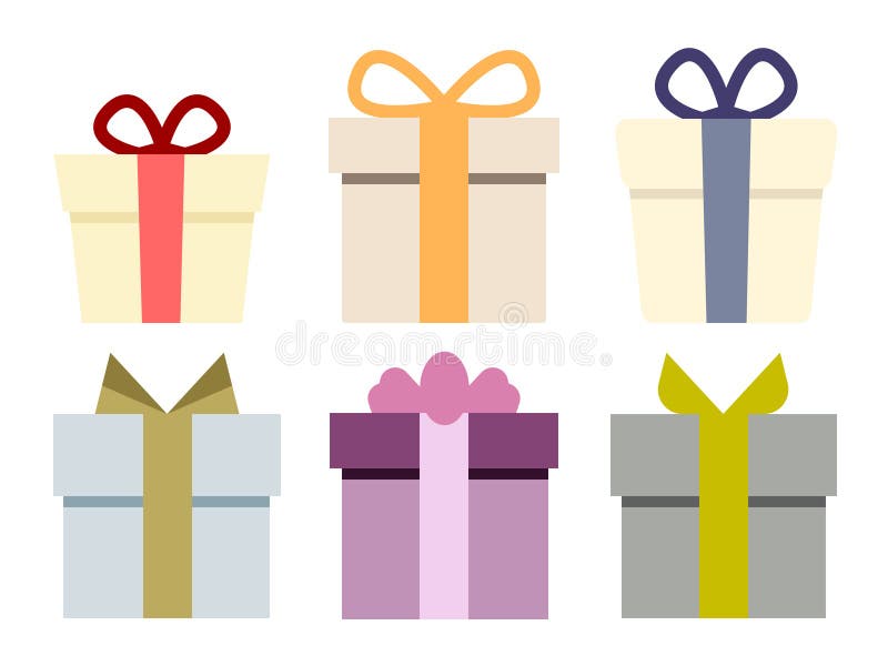 Six Gift Boxes Stock Illustrations – 68 Six Gift Boxes Stock ...
