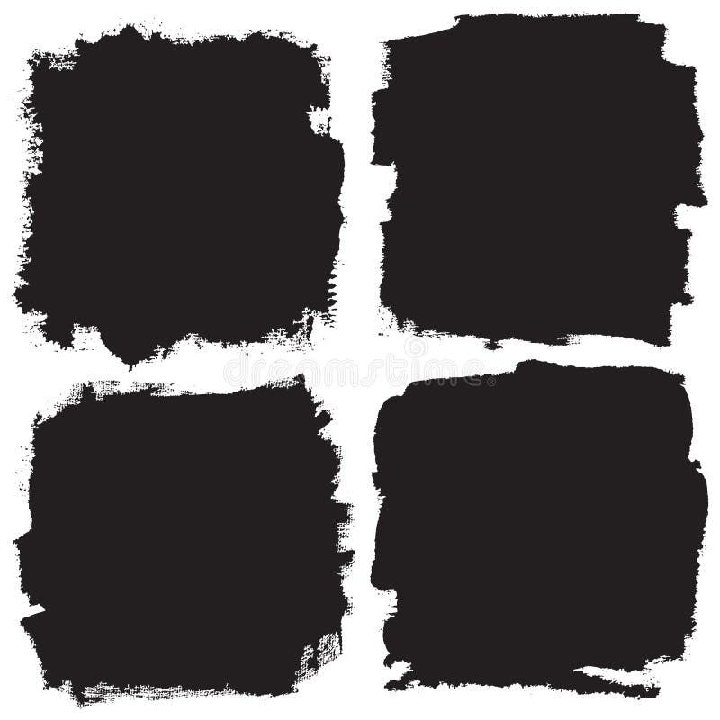 Vector Set of Sketch Grunge Dirt Overlay Texture, Individual Objects ...