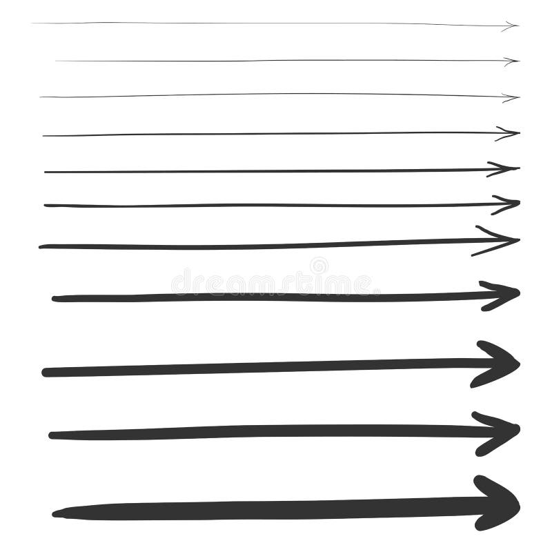 Hand Drawn Thick Arrow Stock Illustrations – 95 Hand Drawn Thick Arrow ...